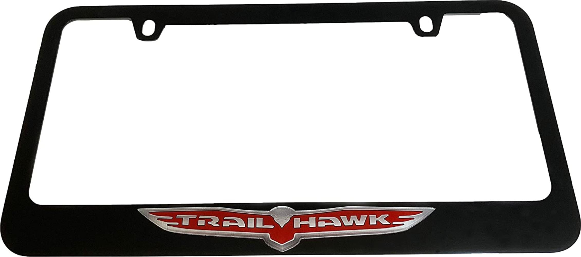 Eurosport Daytona, Inc. Black License Plate Frame- Trailhawk Badge ...