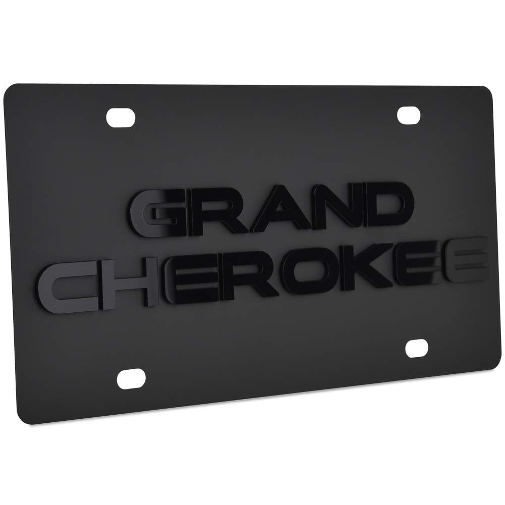 Eurosport Daytona Jeep Grand Cherokee License Plate - Black Carbon ...