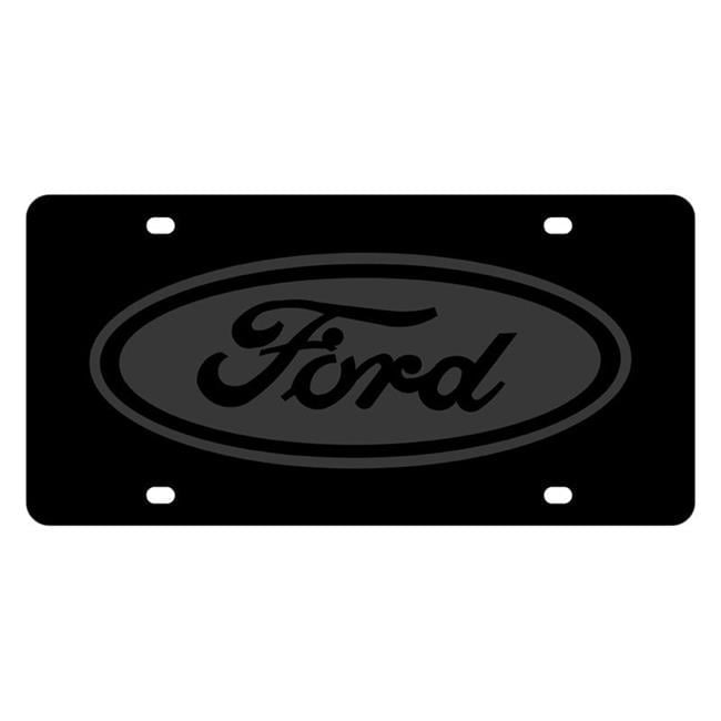 Eurosport SS Plate with Black Ford Logo - Black - Walmart.com