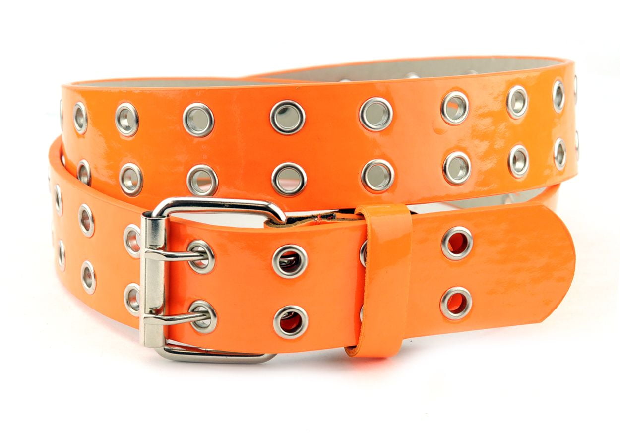 Eurosport Solid Rich Fashion Color Double Grommet Belt - BW9915A - Neon ...