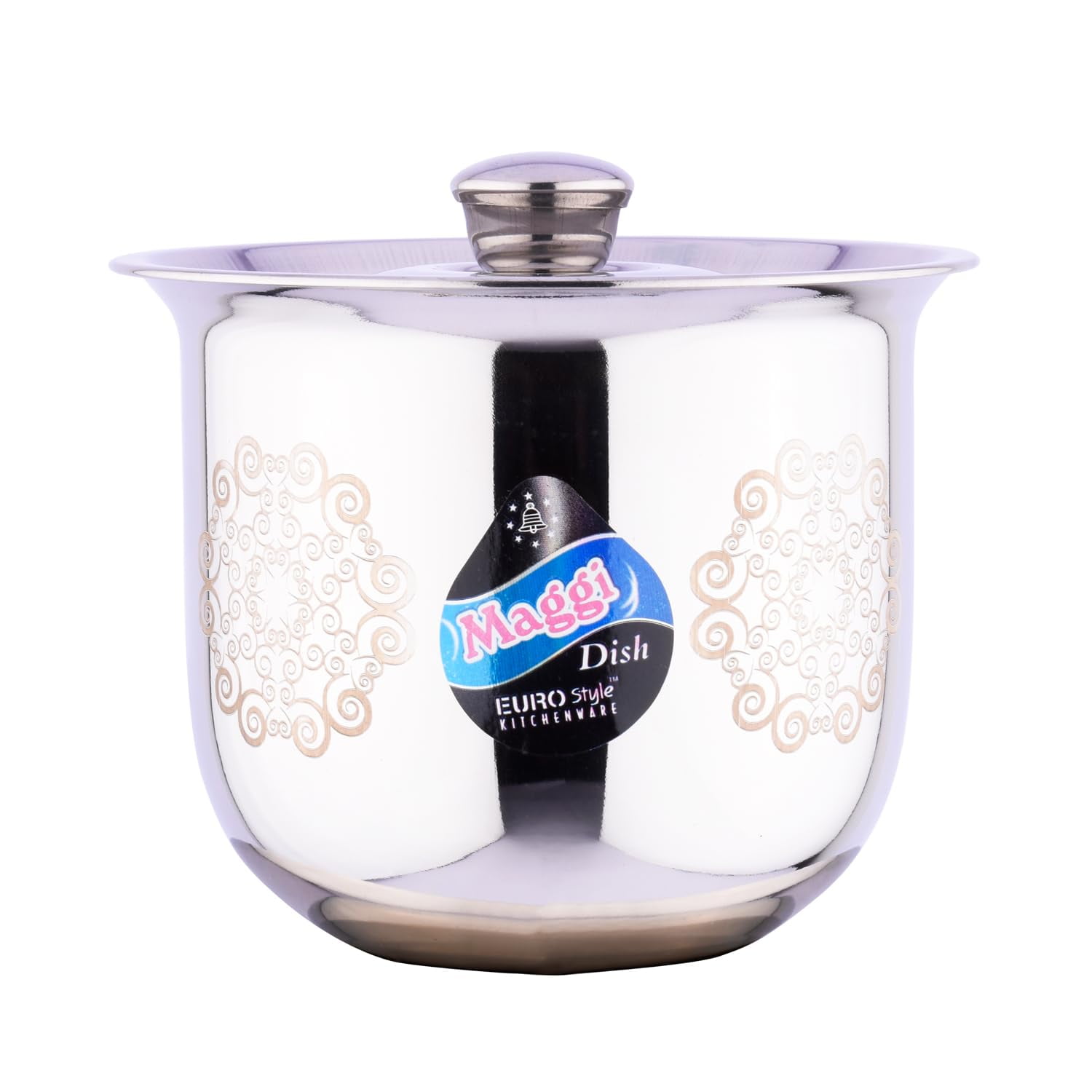 Eurostyle Laser Maggi Stainless Steel Serving BowlPot with Lid 12L ...