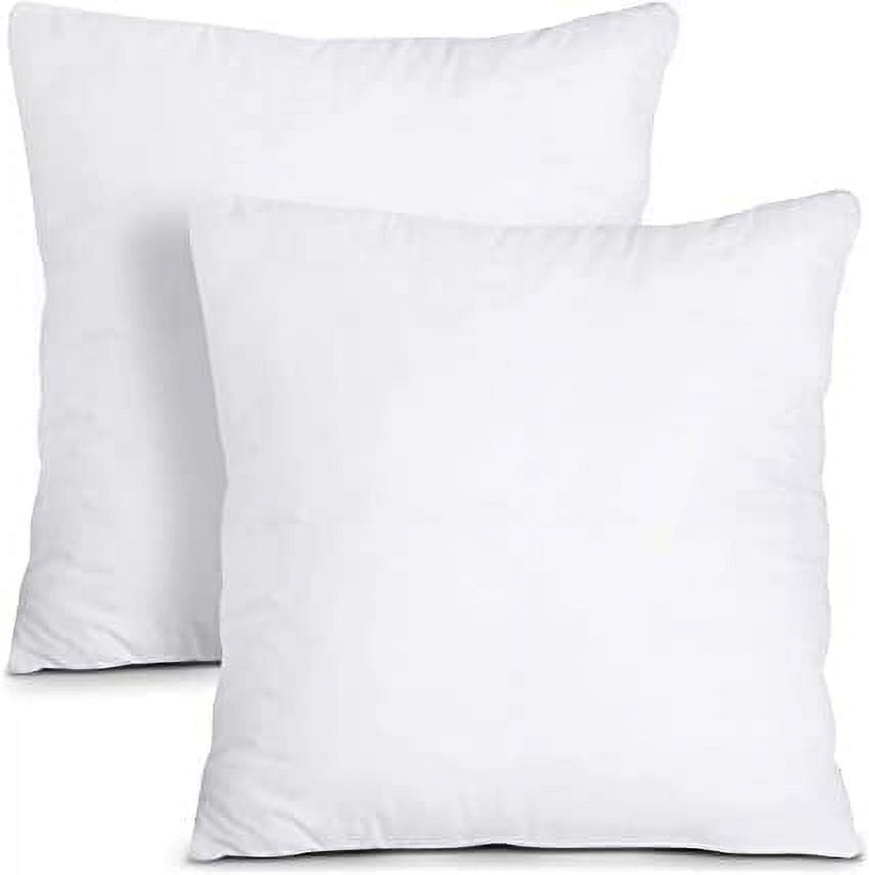 Eurotex Premium 22x22 inch Microfibre Pillow Inserts Soft Fluffy for ...