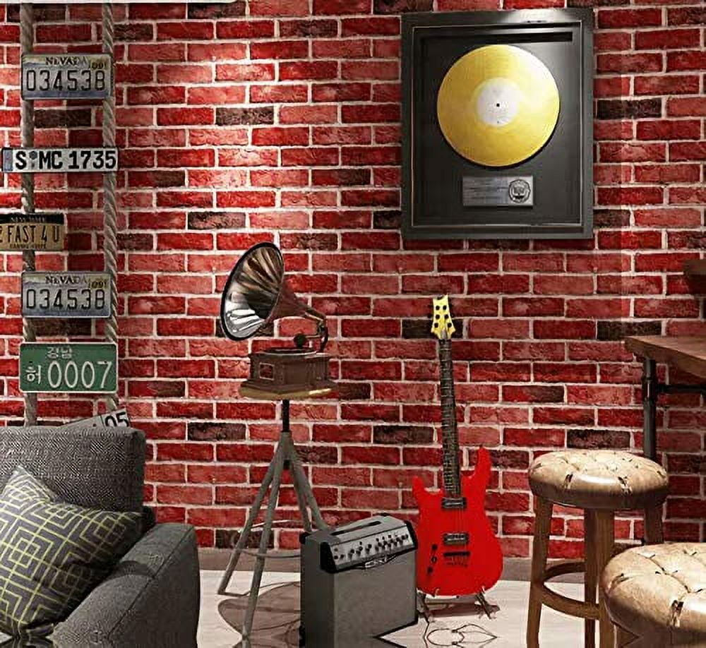 Eurotex Brick Design, Wallpaper Roll for Walls, Luxury Vinyl Coated ...