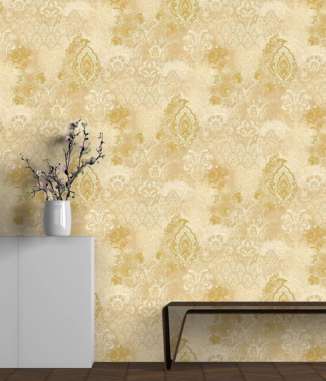 Eurotex Damask Design Wallpaper Roll for Covering Living Room, Bedroom ...