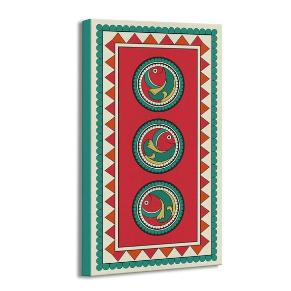 Eurotex Indian Ethnic Tanjore Radha Krishna Wall Art Canvas Painting ...