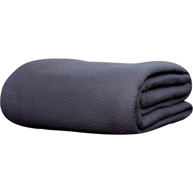 Eurotex Luxury Cotton Blankets for Queen Size Bed | All-Season Cozy 100 ...