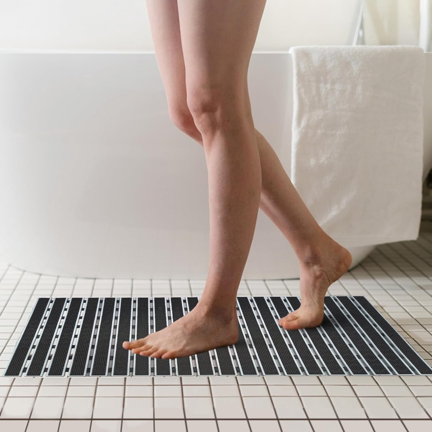 Eurotex Premium Non-Slip Bath Mat for bathtub, Anti-Skid Design for ...