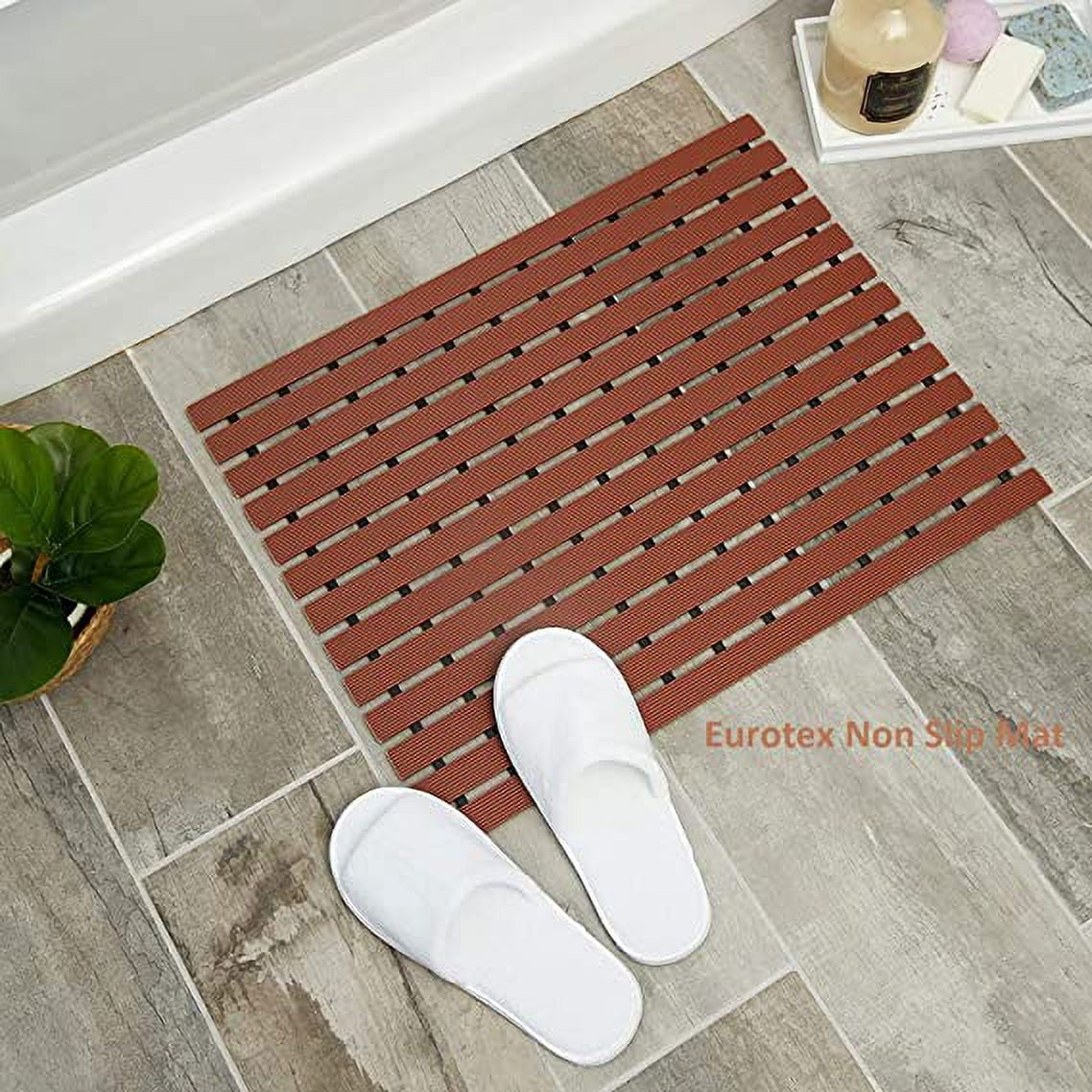 Eurotex Shower Mat Non Slip 24" x 18" Shower Floor Mat Anti slip for ...