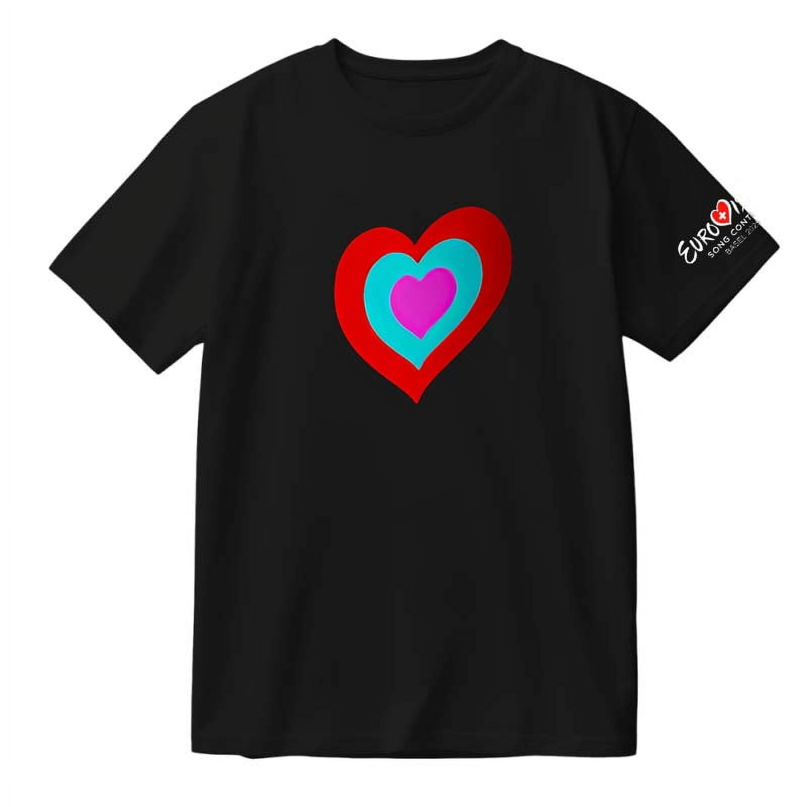 Eurovision 2025 Heart Cotton T-Shirt Eurovision Song Contest Merch ...