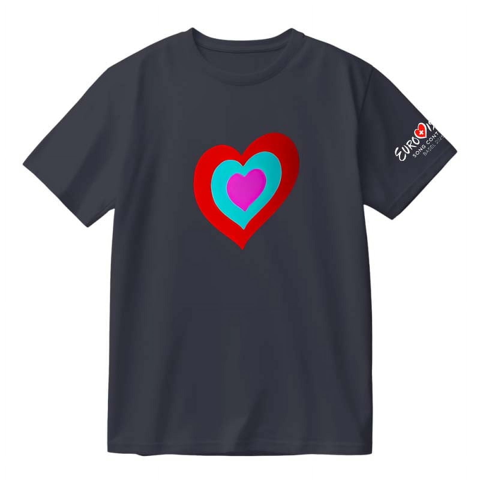 Eurovision 2025 Heart Cotton T-Shirt Eurovision Song Contest Merch ...