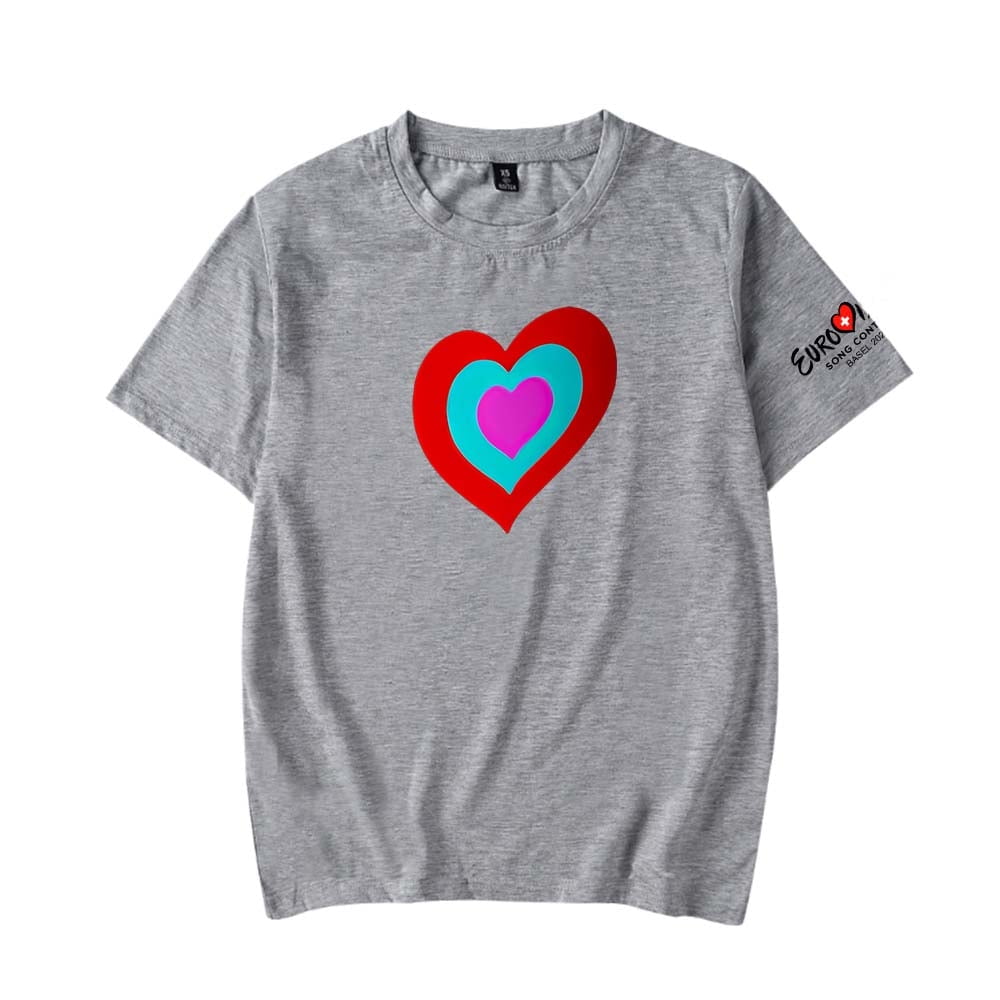 Eurovision 2025 Heart T-Shirt Eurovision Song Contest Merch Women Men ...