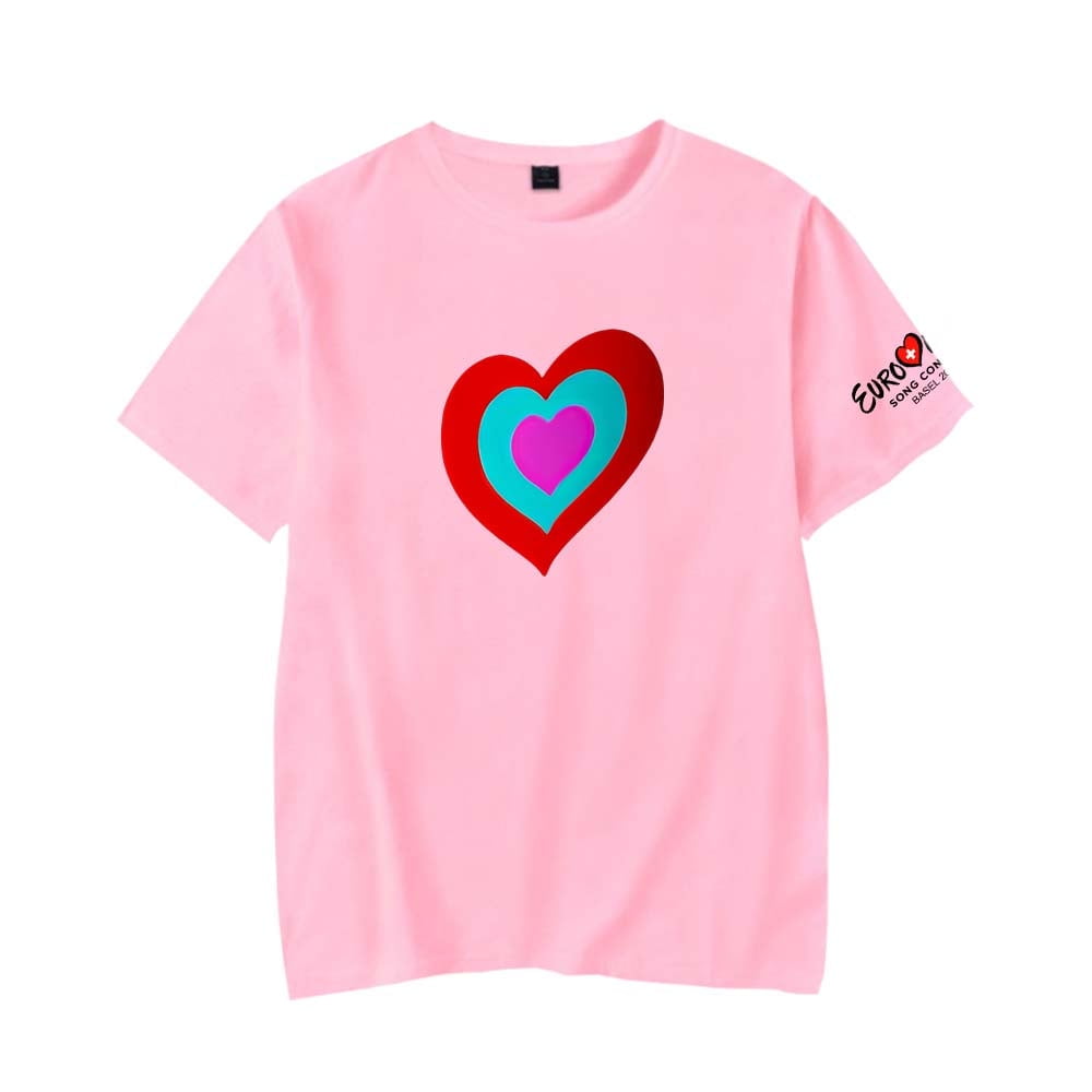 Eurovision 2025 Heart T-Shirt Eurovision Song Contest Merch Women Men ...