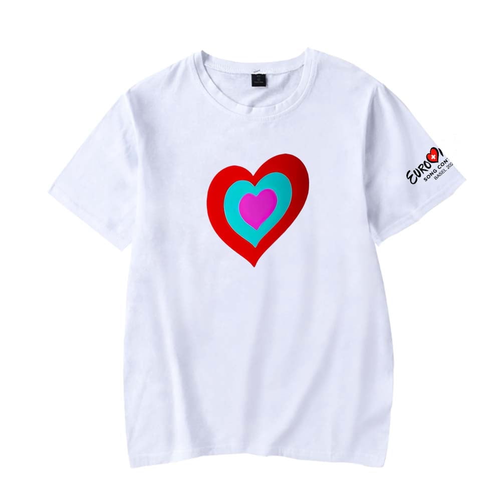 Eurovision 2025 Heart T-Shirt Eurovision Song Contest Merch Women Men ...