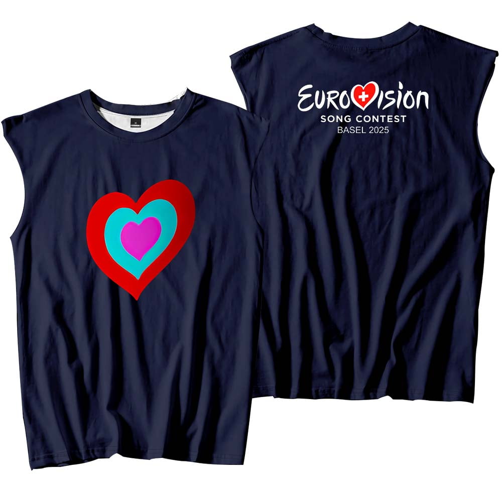 Eurovision 2025 Heart Tank Tops Eurovision Song Contest Merch ...
