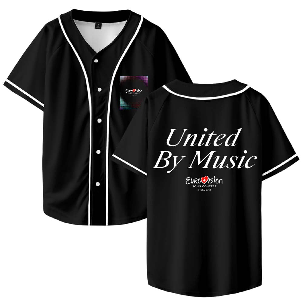 Eurovision 2025 Unity Shapes Love Merch Baseball Jersey Shirt V-Neck ...