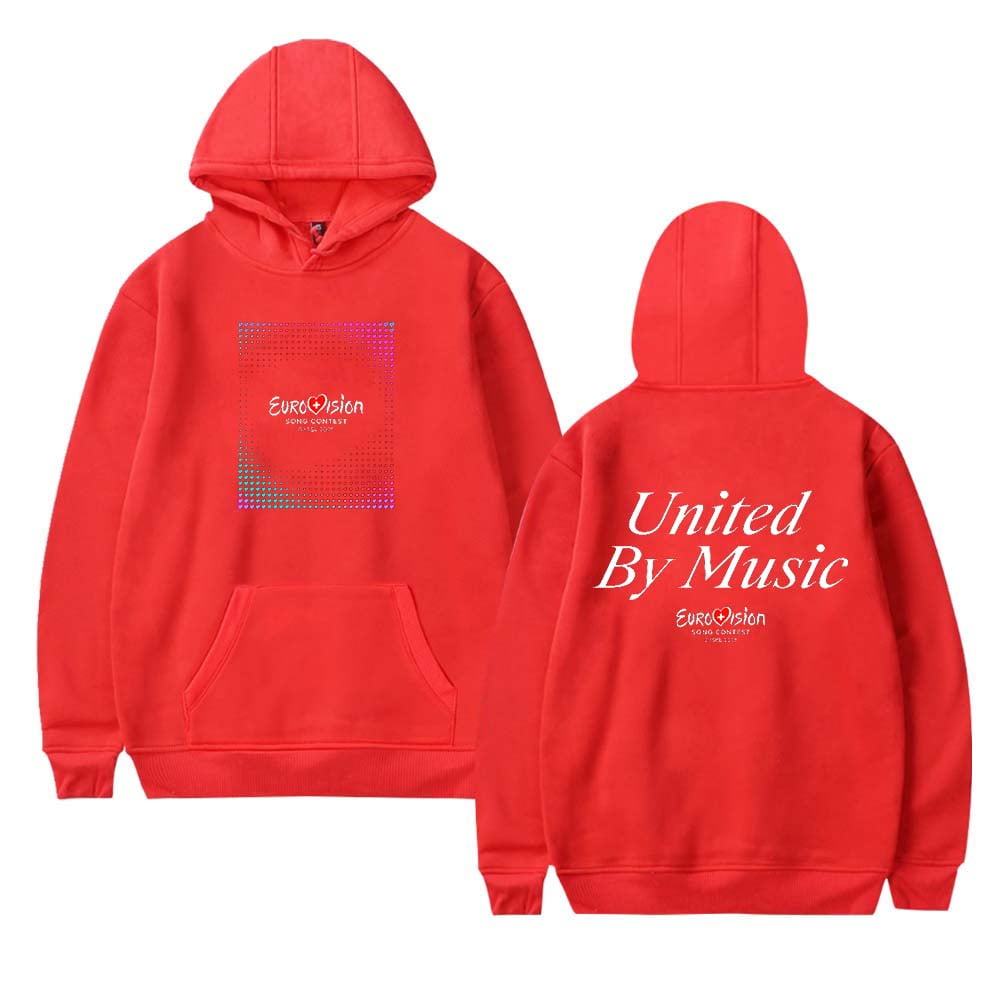 Eurovision 2025 Unity Shapes Love Merch Hoodies Women Men Casual Long ...