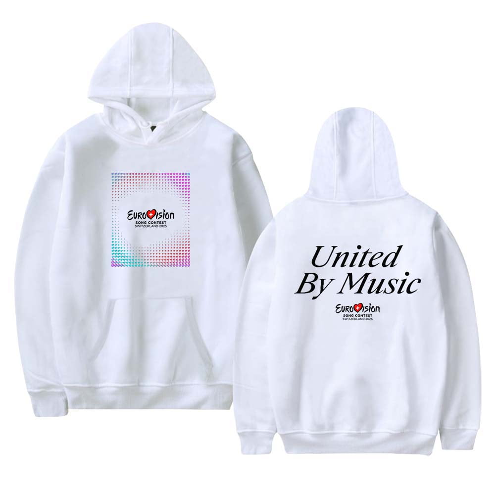 Eurovision 2025 Unity Shapes Love Merch Hoodies Women Men Casual Long ...
