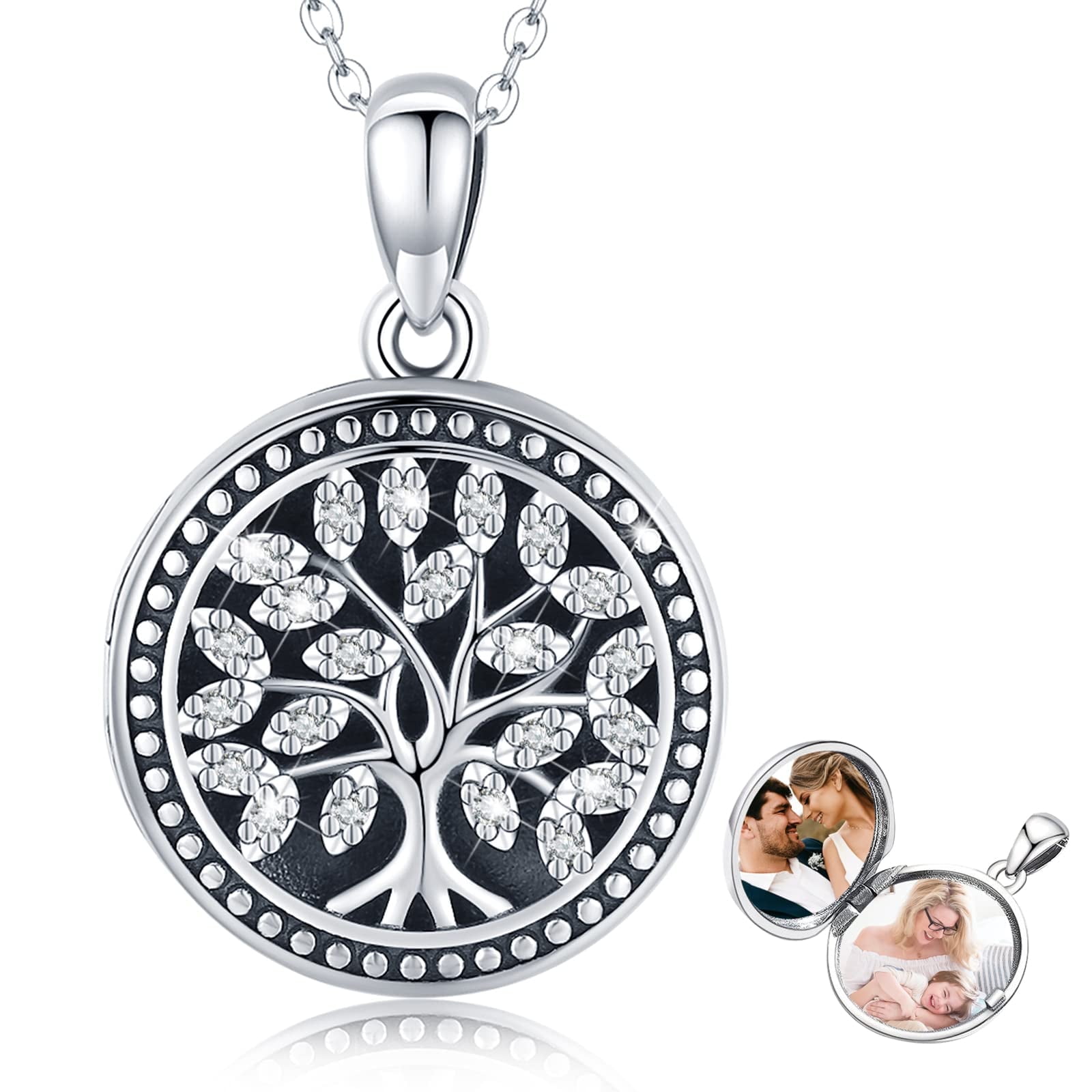 Eusense Tree of Life Necklace Pendant for Women, 925 Sterling Silver ...
