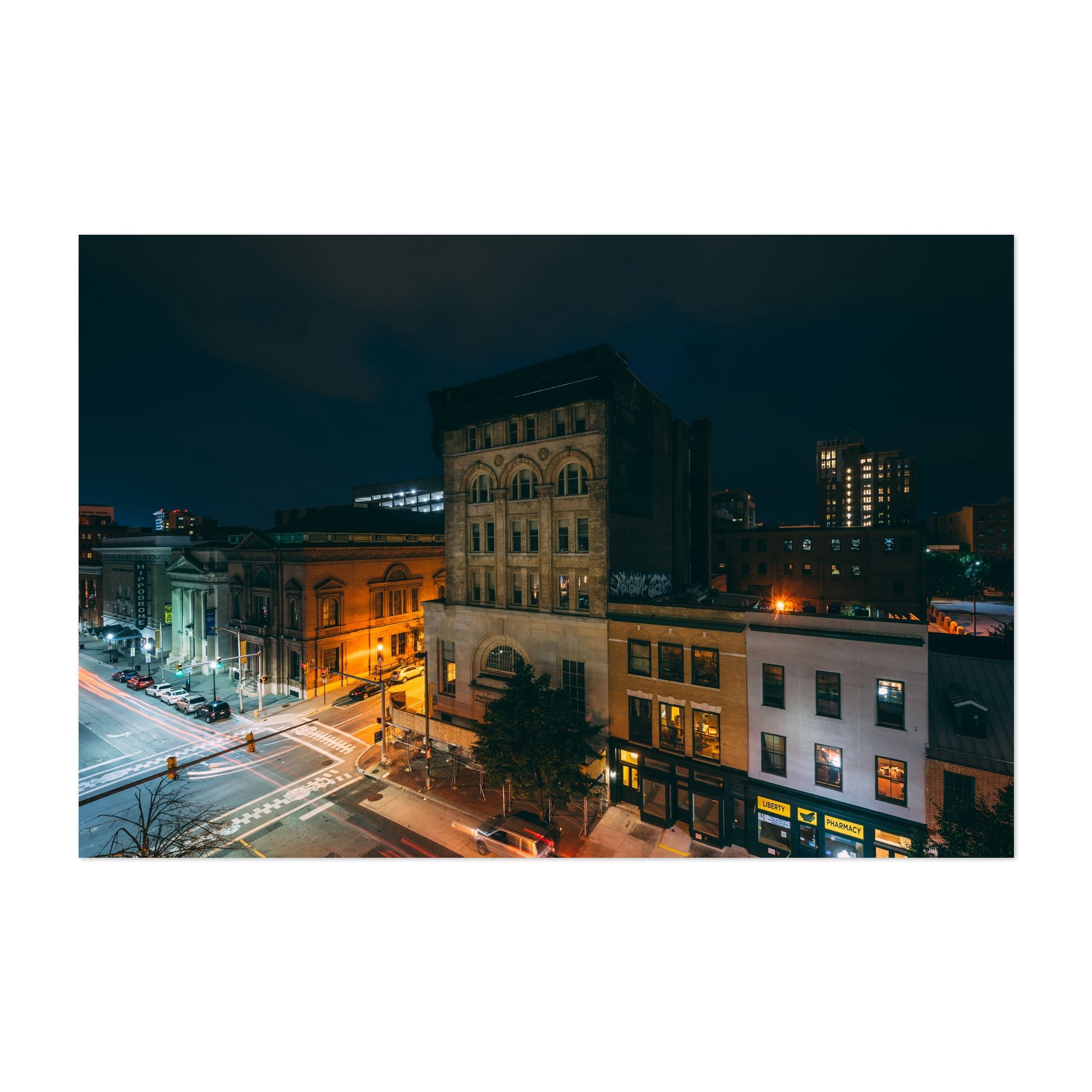 Eutaw & Fayette - Baltimore Maryland Photography Cityscape Nightlife ...