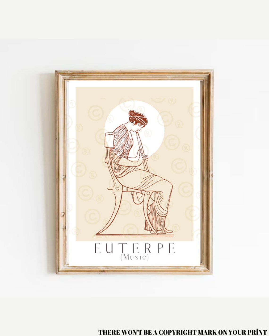Euterpe, Musical Gift, Music Teacher Gift, The Nine Muses Print, Greek ...