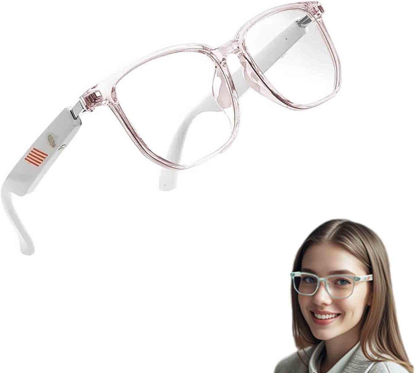 Euvelle Bluetooth Glasses, Ai Reading with Photochromic Lenses Open Ear ...