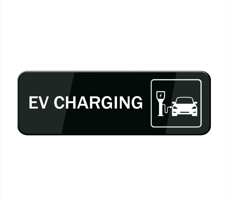 Ev Charging Sign,Acrylic Sign Safety Informative Sign With Symbols ...