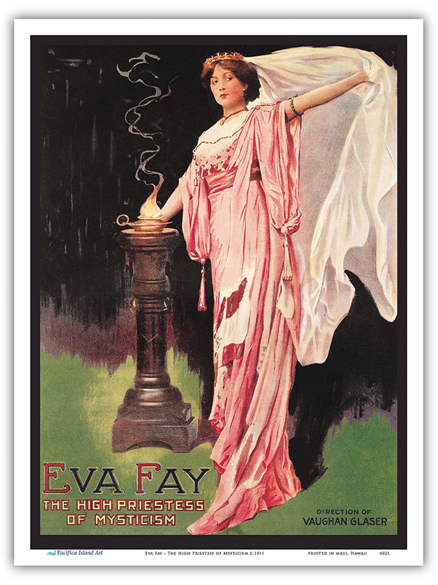 Eva Fay - The High Priestess of Mysticism - Vintage Magic Poster c.1911 ...