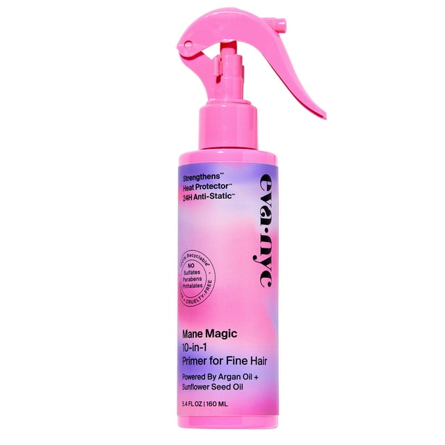 Eva NYC Mane Magic 10-in-1 Detangling Primer for Fine Hair, Weightless ...