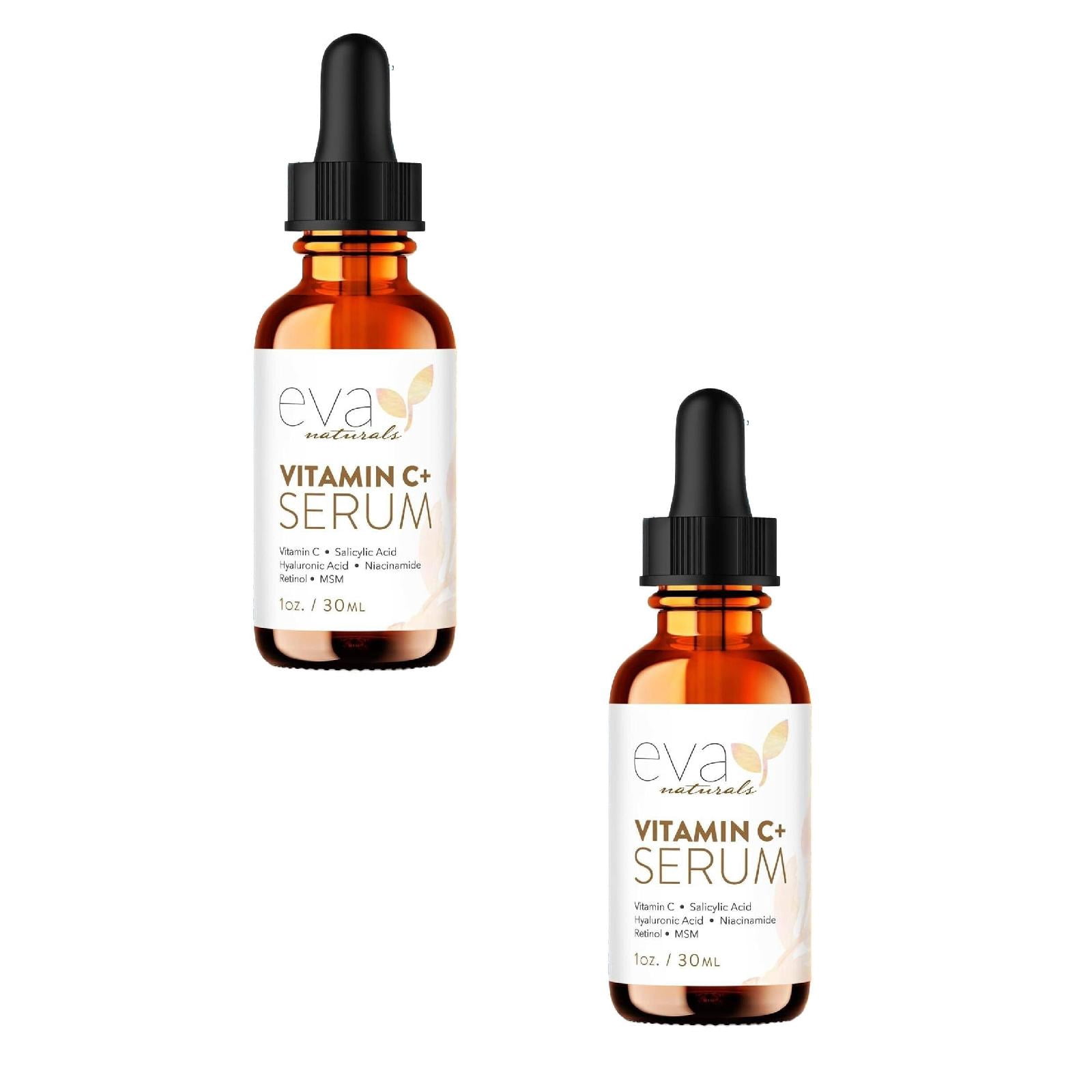 Eva Naturals Vitamin C Face Serum With Hyaluronic Acid - Anti Aging ...