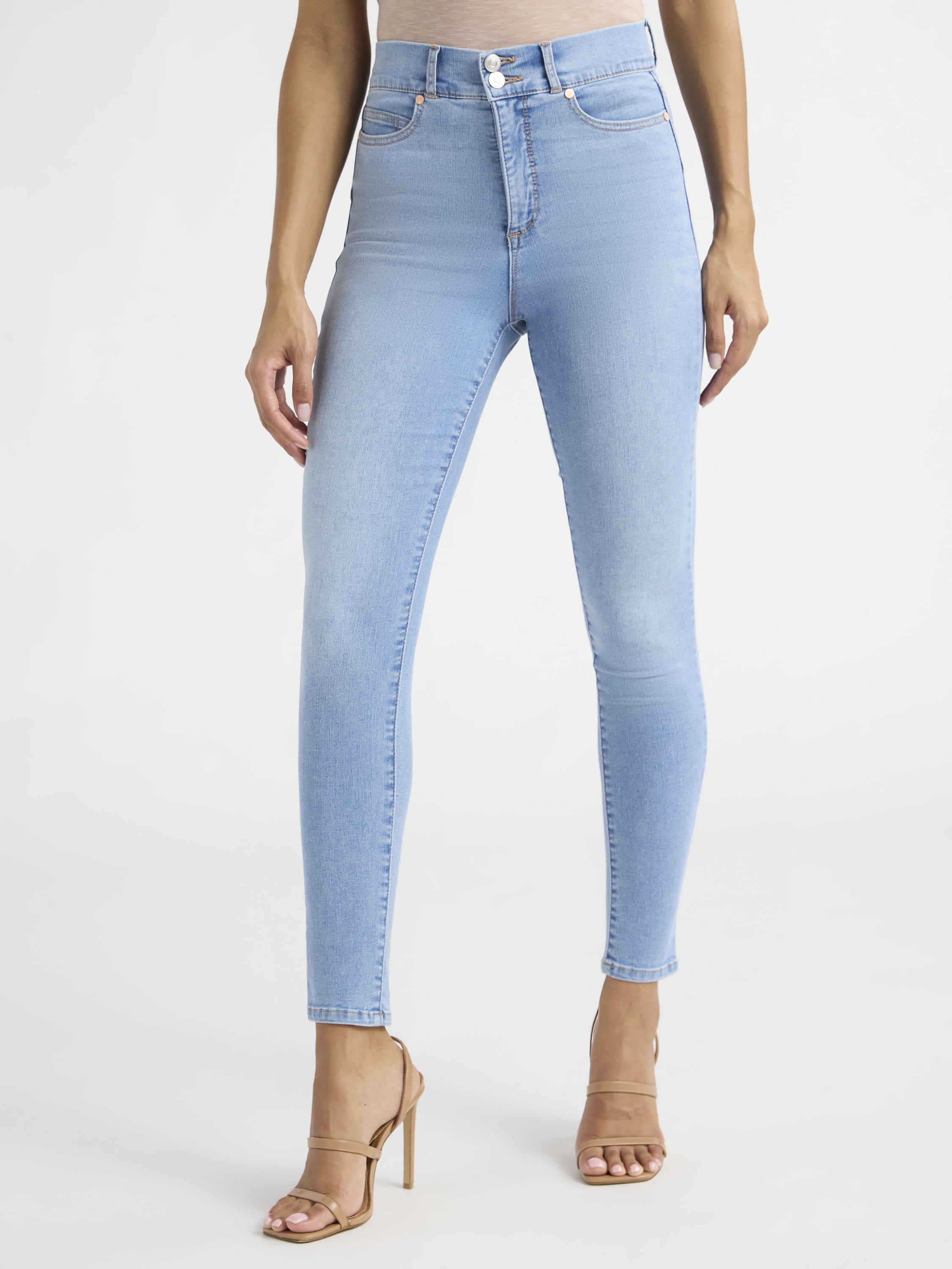 Sofia Jeans Women's and Women's Plus Eva Skinny Ankle High Rise Jeans ...