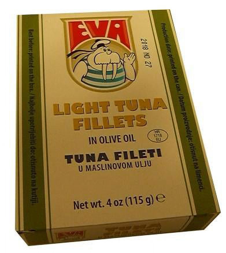 Eva Tuna Fillets in OLIVE OIL, 4 oz (115g) - Walmart.com