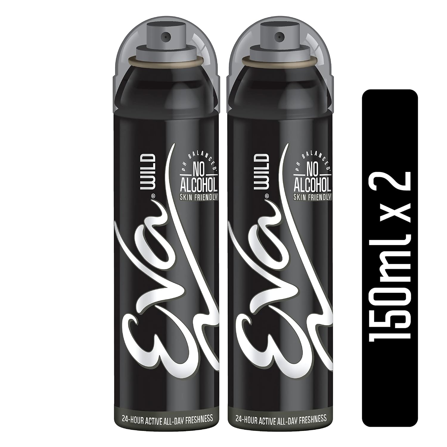 Eva Wild Deodorant 150 Ml Pack of 2 Fresh Energy Aerosol Female ...