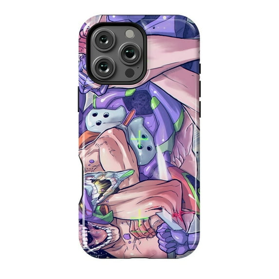 Eva vs Titan Fantasy Battle Art iPhone Case 17 16 15 14 13 12 11 Pro ...