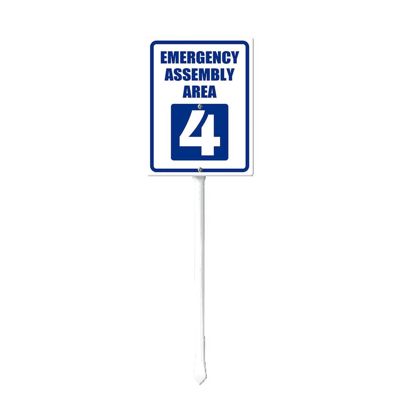 Evacuation Assembly Area 4 Yard Sign With Stakes 8 x 12 inch，Funny ...