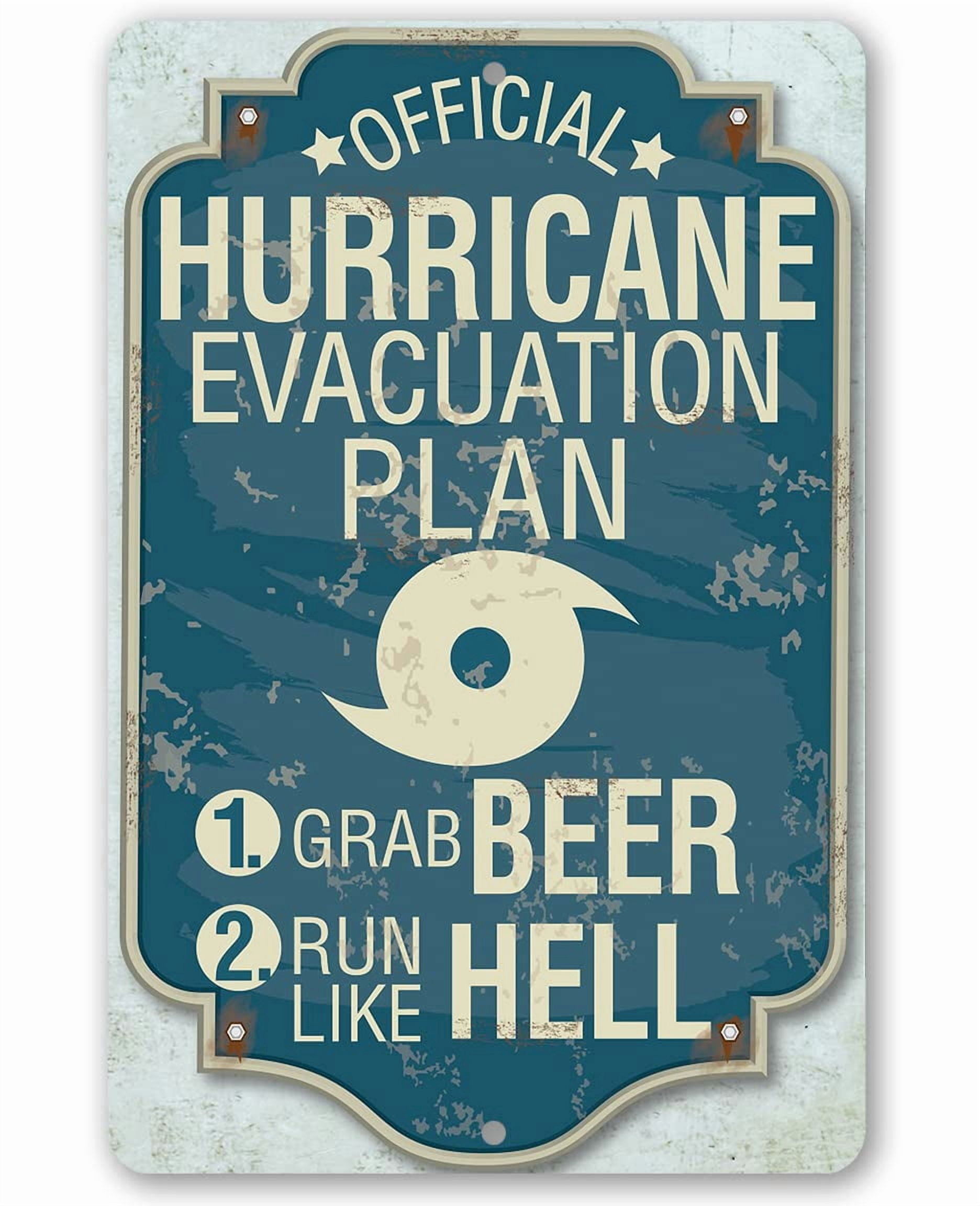 Evacuation - Funny Home Bar Wall , Man Cave Door Hanger Accessories and ...