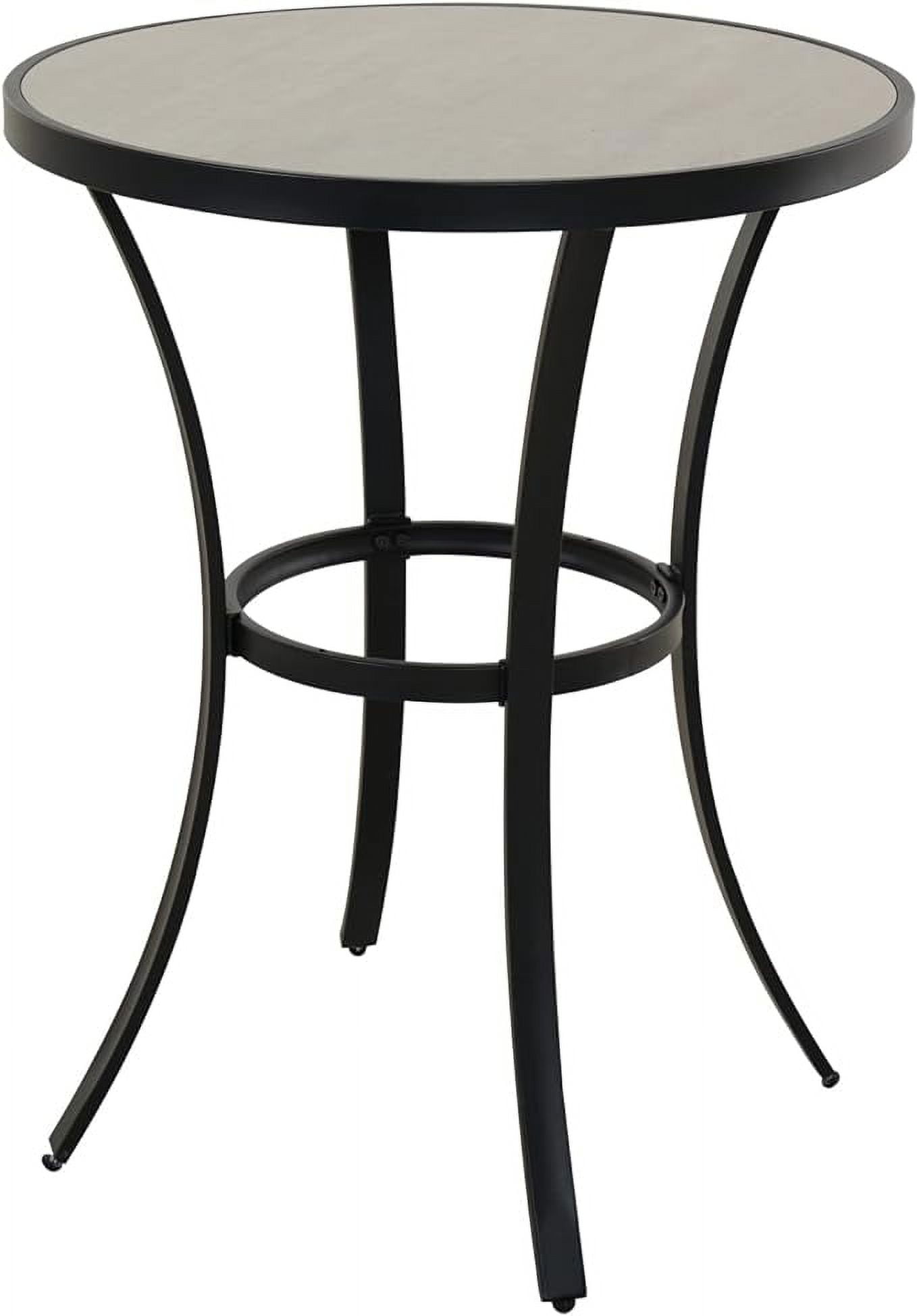 Evajoy Counter Height Outdoor Bar Table 27.95"(Dia) X 35.43"(H ...