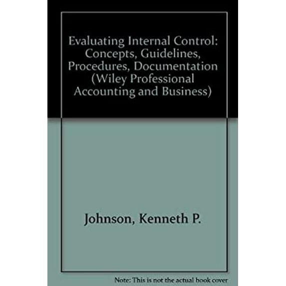 Pre-Owned Evaluating Internal Control : Concepts, Guidelines ...