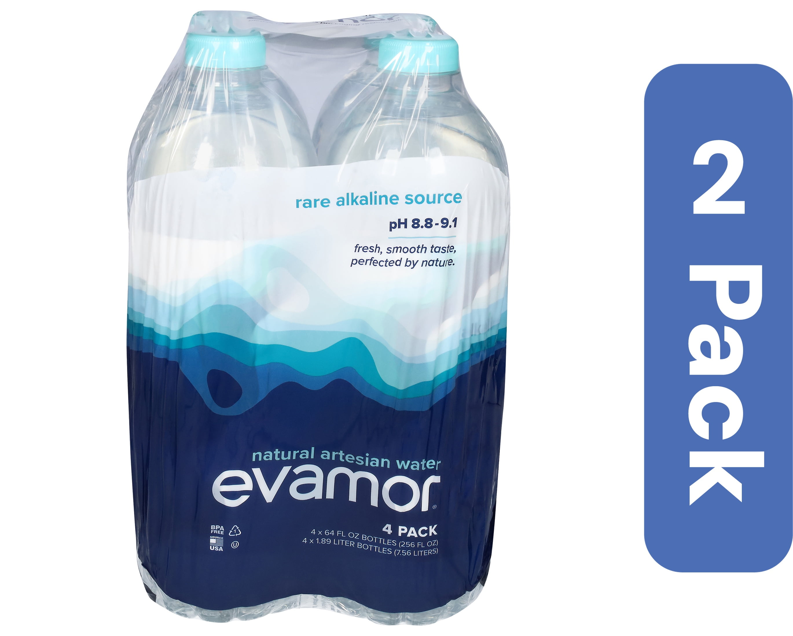 Evamor Artesian Water 4 Pack 256 fl oz (Pack Of 2) - Walmart.com