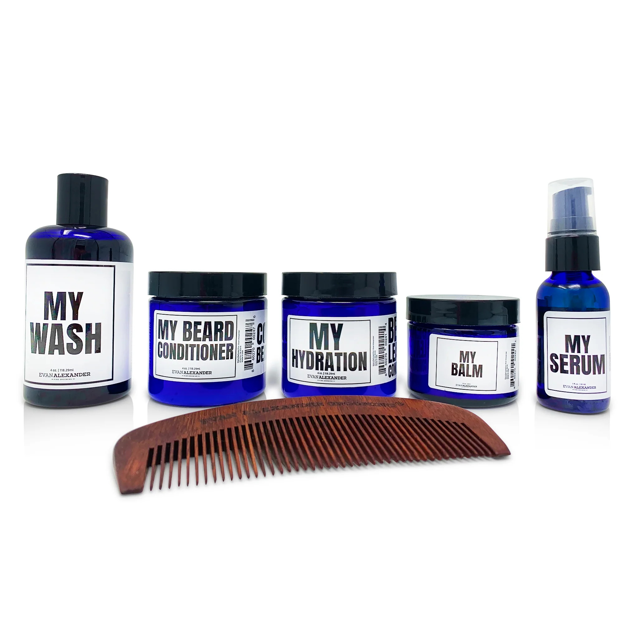 Caveman Beard Oil, Balm, Soap and Comb Kit - Leave in Conditioner Scent ...