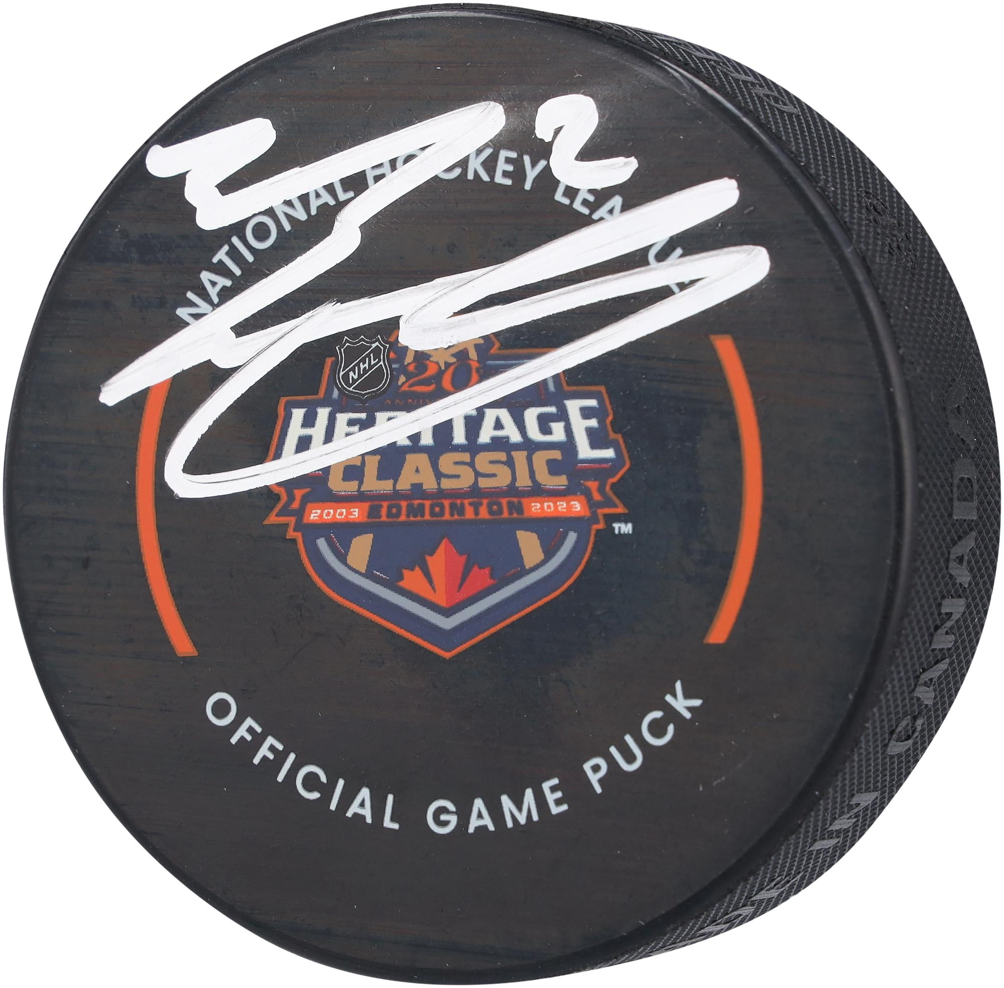 Evan Bouchard Edmonton Oilers Autographed 2023 Heritage Classic ...