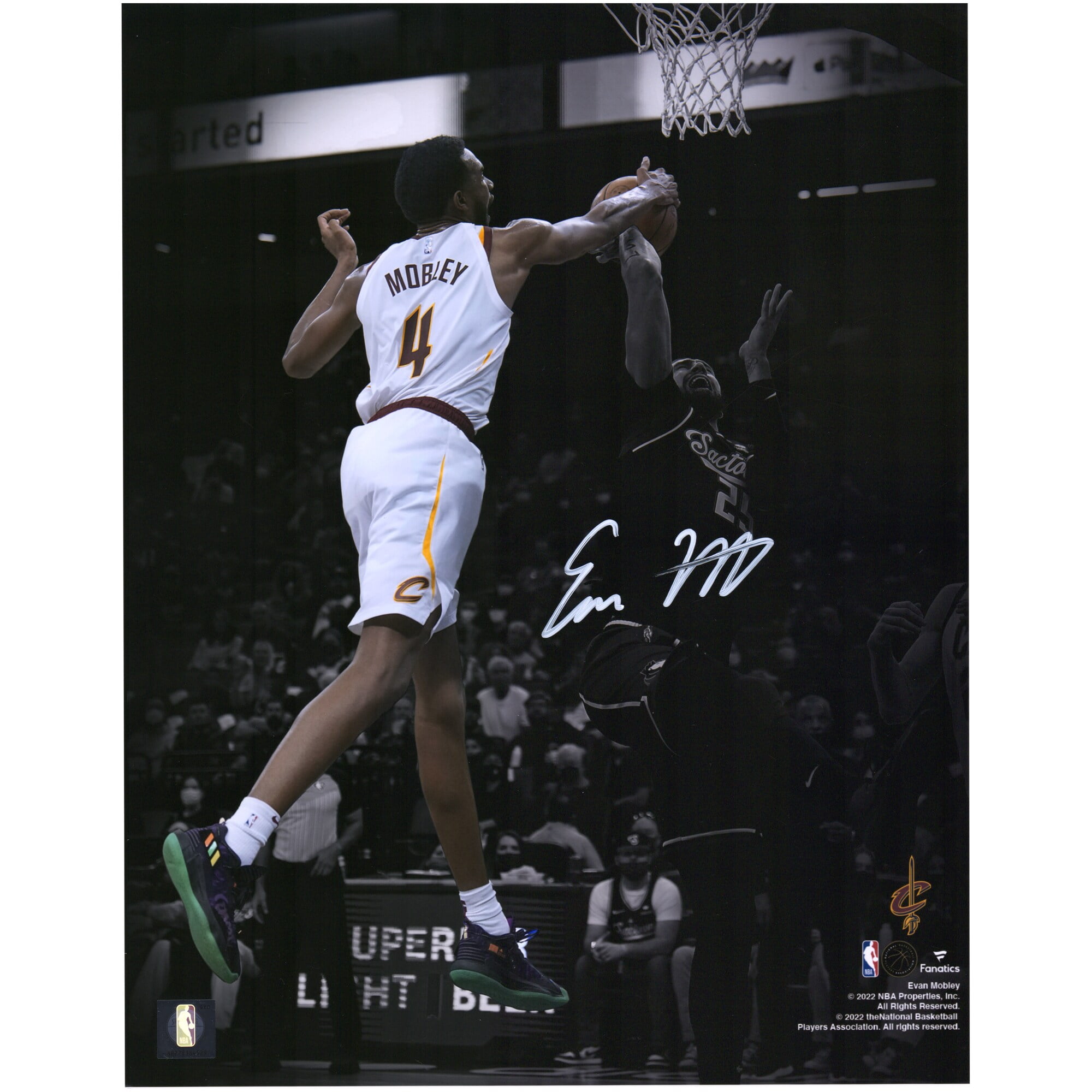 Evan Mobley Cleveland Cavaliers Autographed 11" x 14" Spotlight Block ...