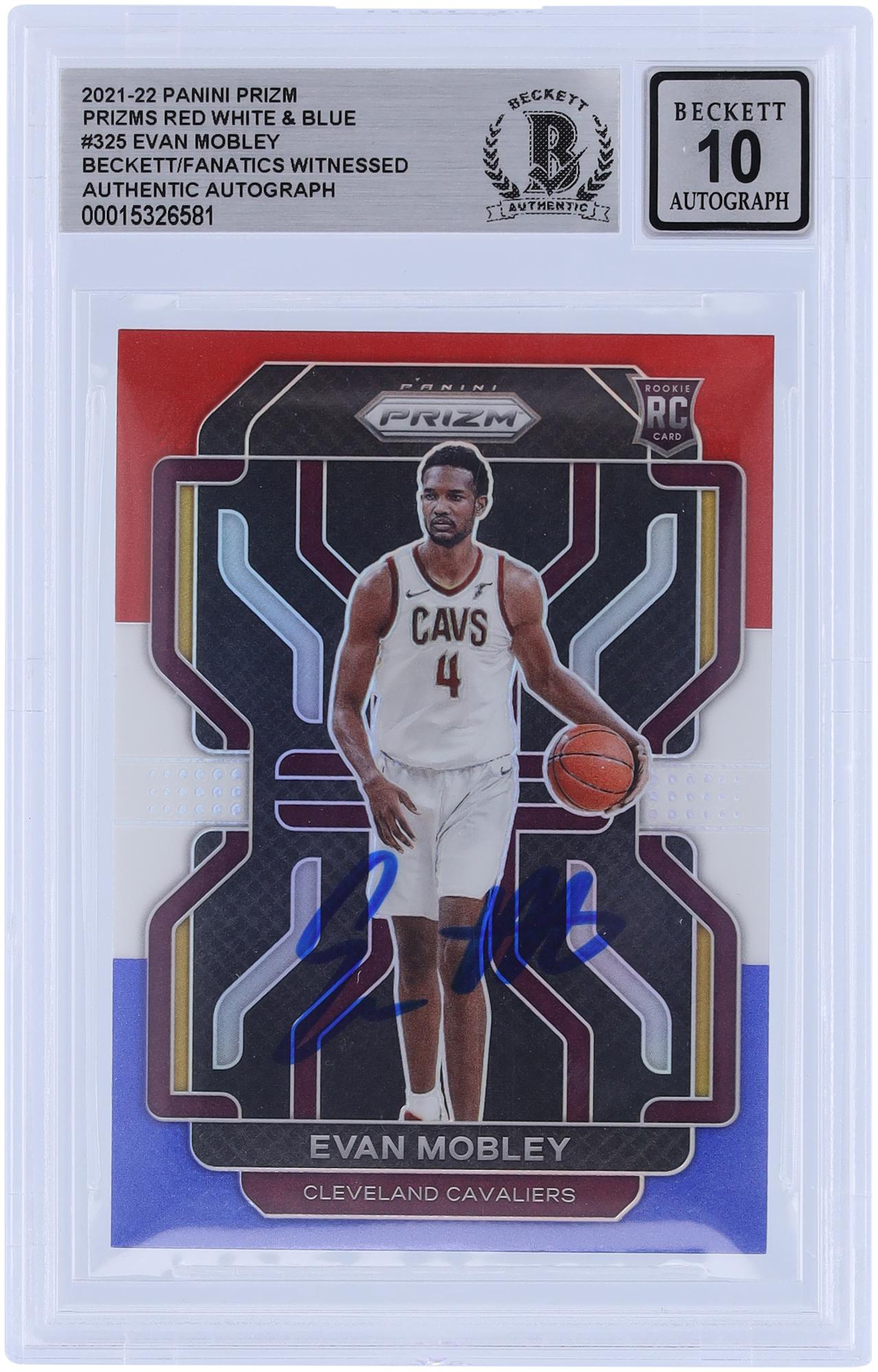Evan Mobley Cleveland Cavaliers Autographed 2021-22 Panini Prizm Red ...