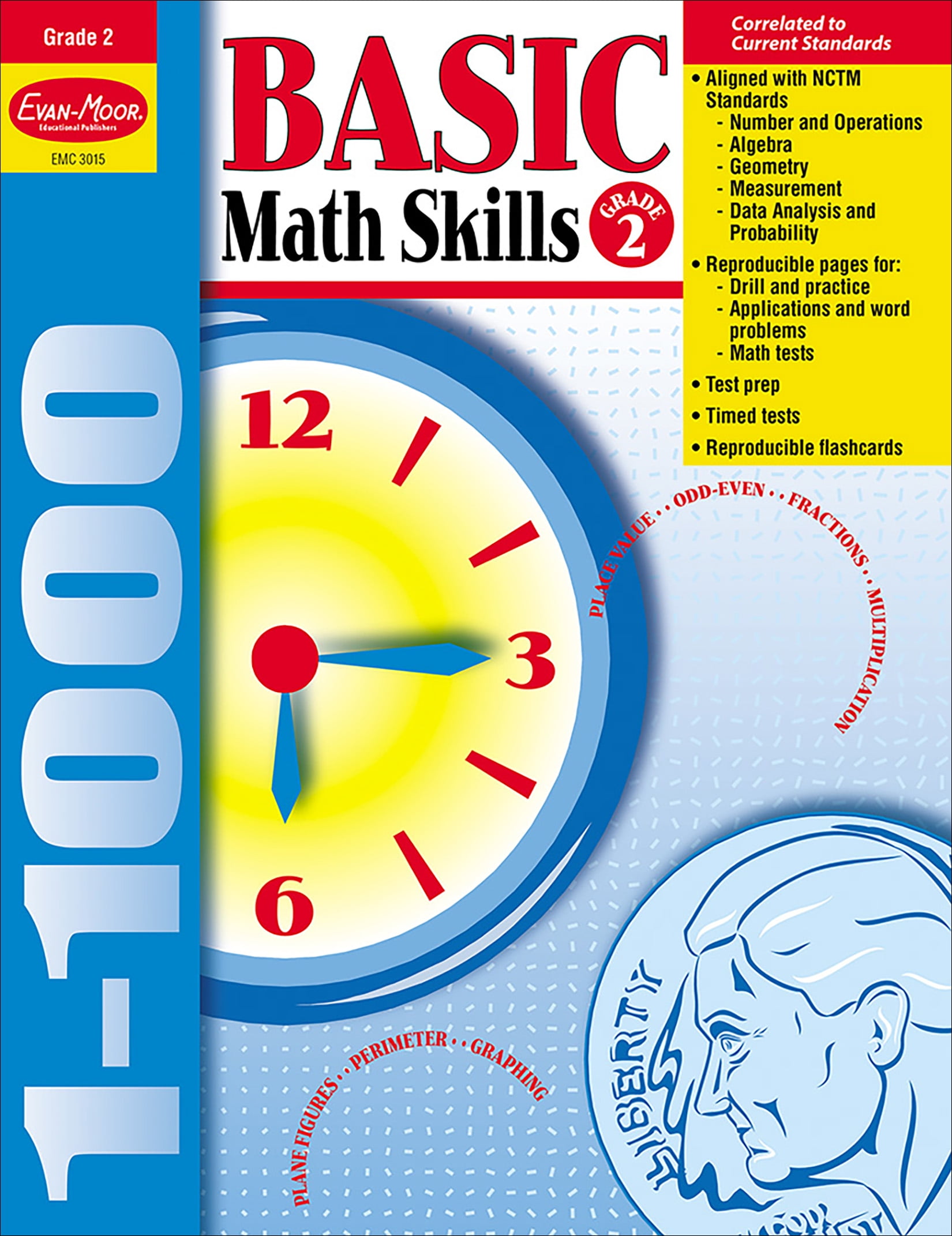 Evan-Moor Basic Math Skills, Grade 2 Teacher Resource - Walmart.com