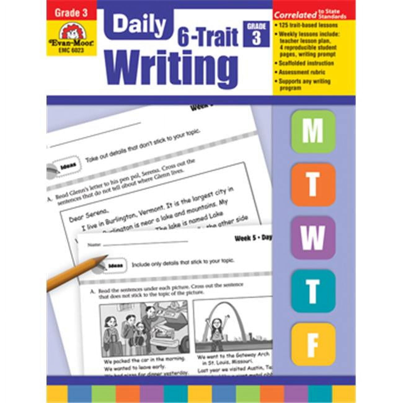 Evan-Moor Daily 6 Trait Writing Grade 3 EMC6023 - Walmart.com