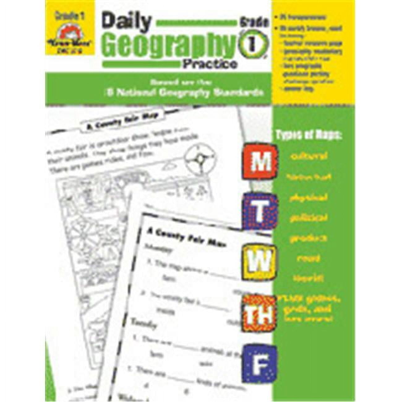 Evan-Moor Daily Geography Practice Grade 1 - Walmart.com