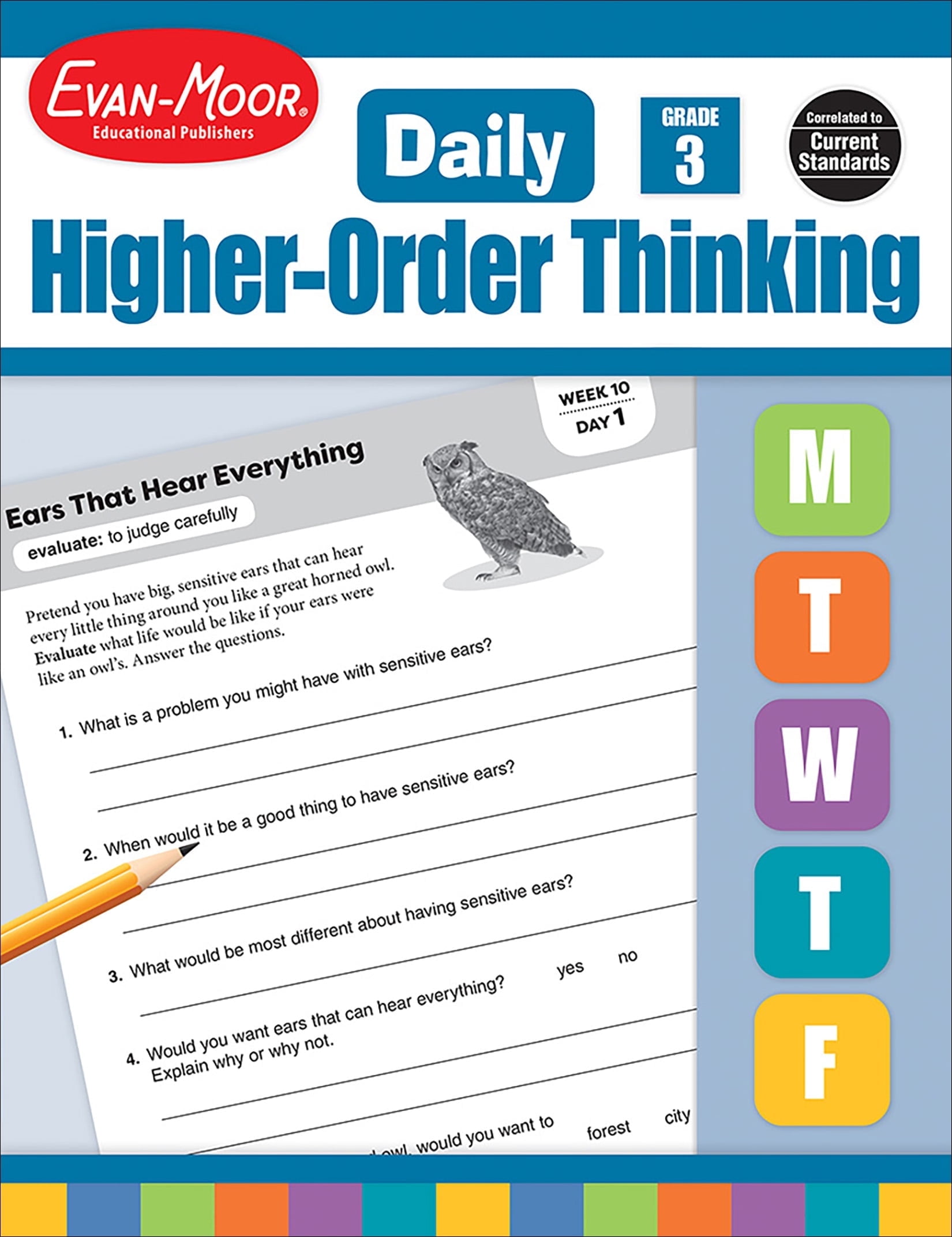 Evan-Moor Daily Higher-Order Thinking, Grade 3 Teaching Edition ...