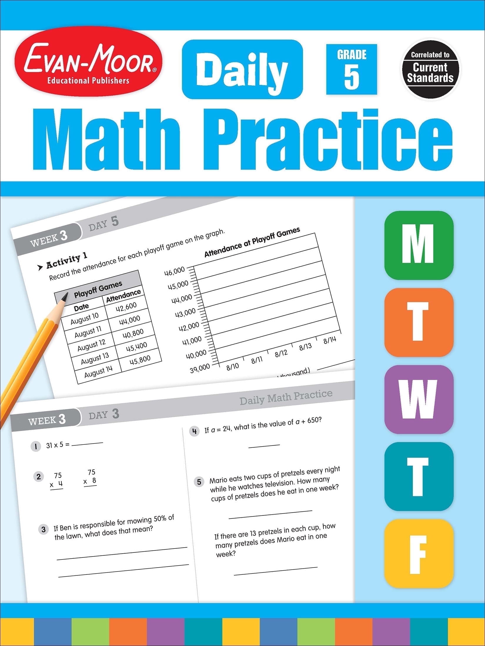Evan-Moor Daily Math Practice, Grade 5 Teaching Edition - Walmart.com
