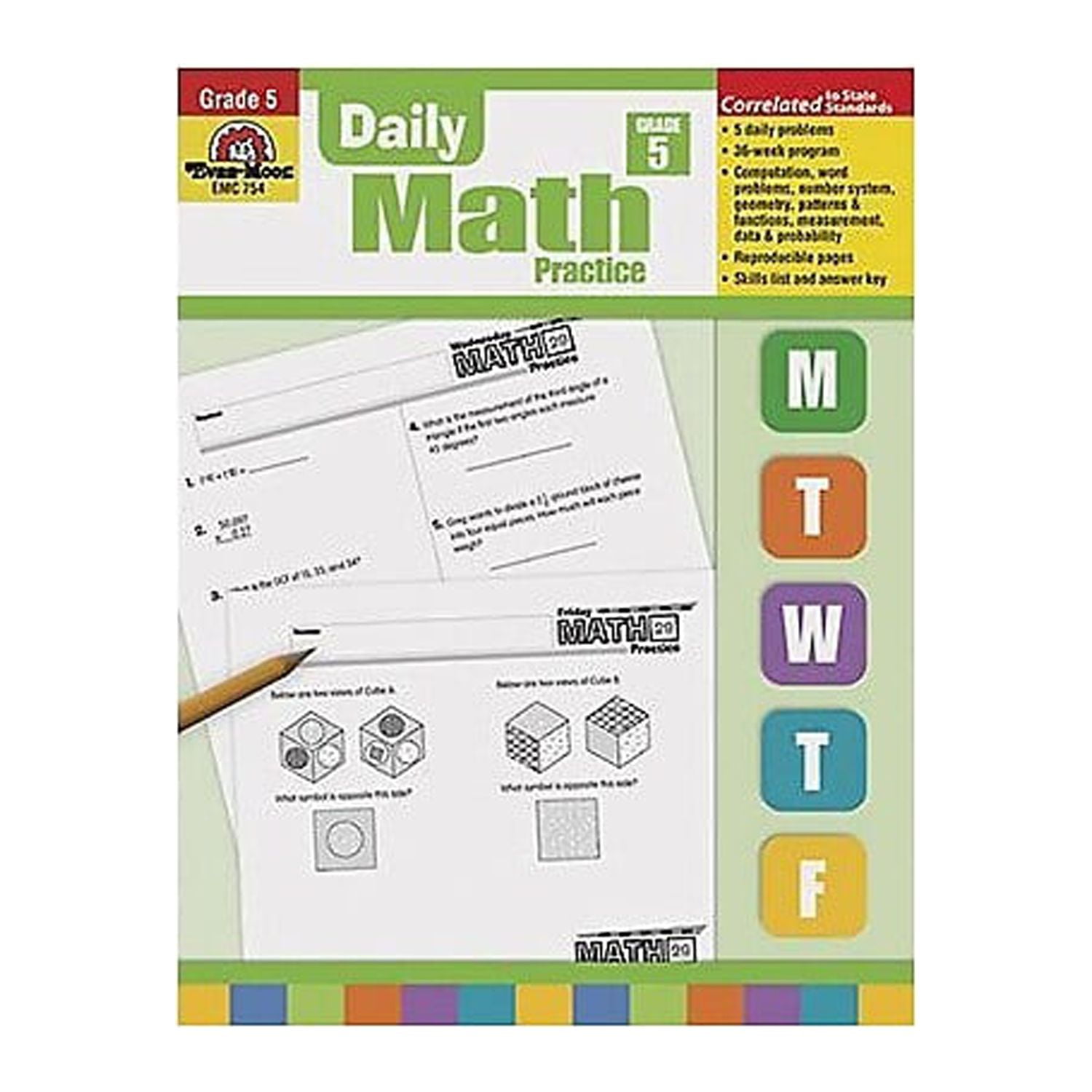 Daily Common Core Math Practice, Grade 5 - Walmart.com