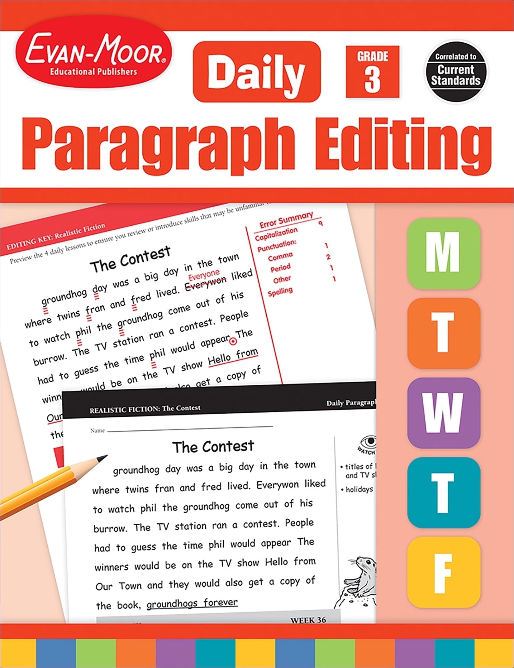 Evan-Moor Daily Paragraph Editing, Grade 3 Teaching Edition - Walmart.com