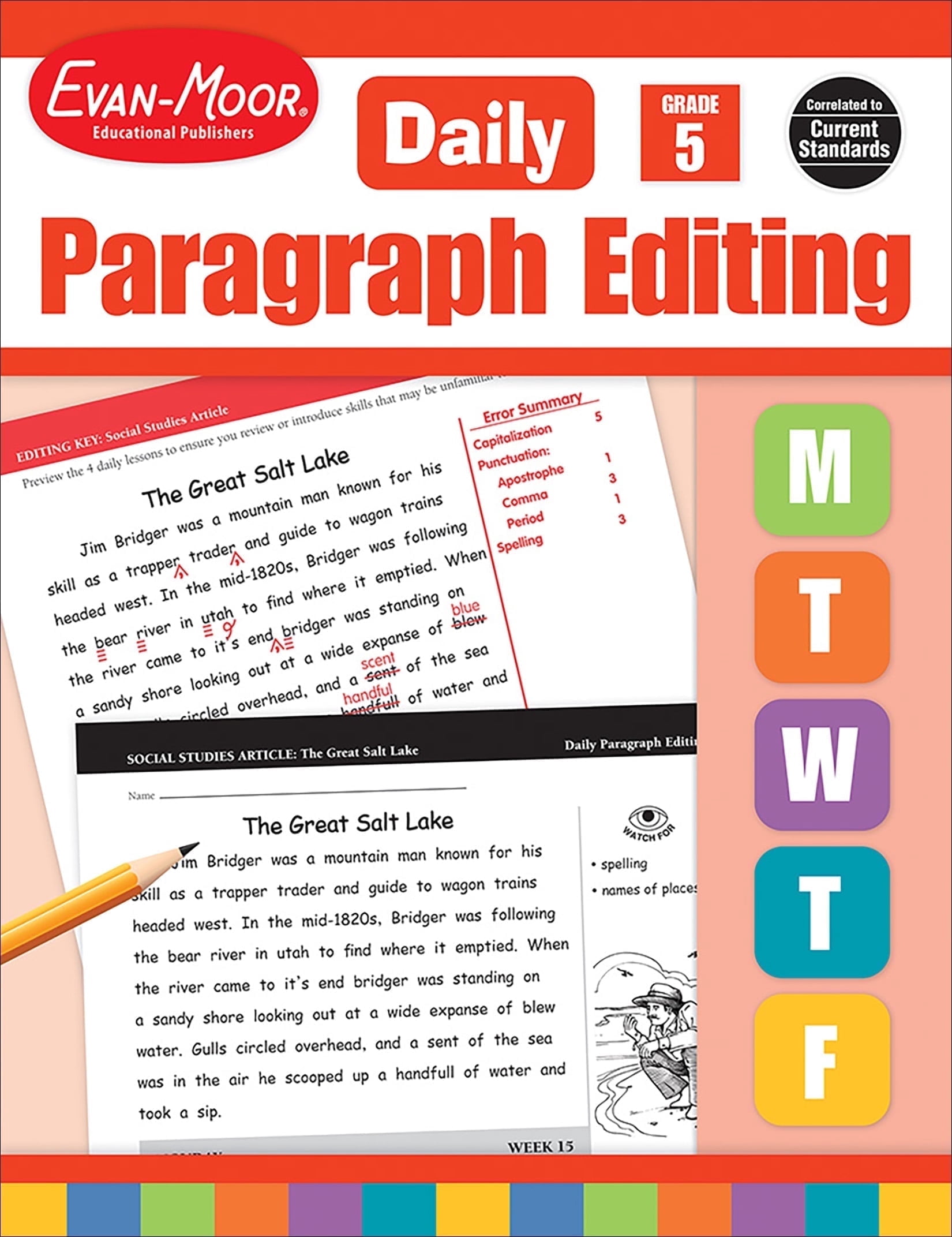 Evan-Moor Daily Paragraph Editing, Grade 5 Teaching Edition - Walmart.com